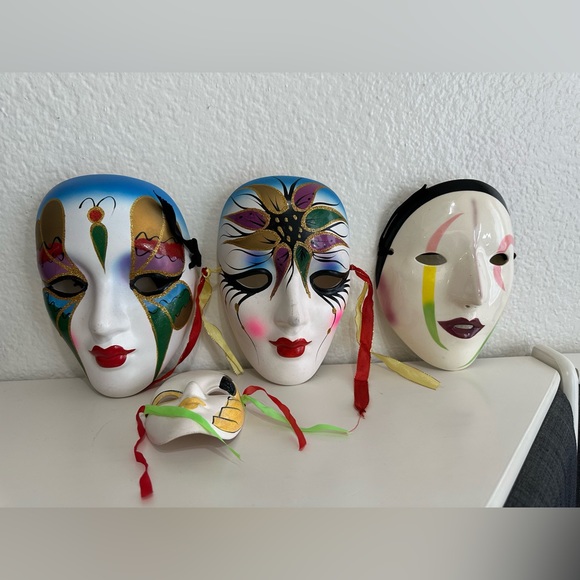 Other | 4 Vintage Mask Decoration Collectable New Orleans | Poshmark